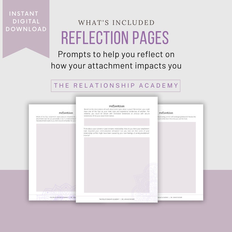 Understanding Your Adult Attachment Instant Download Digital Workbook ...