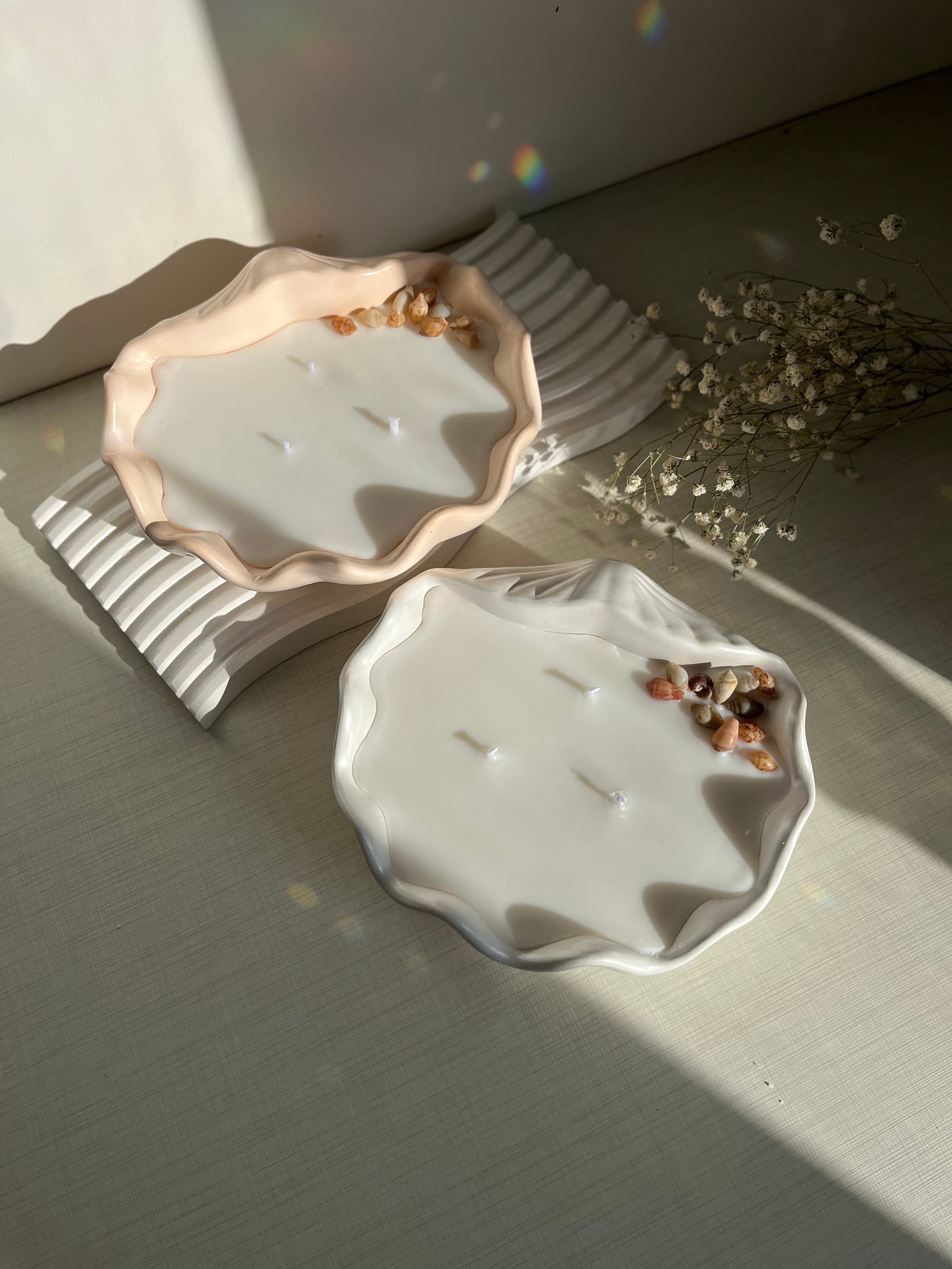 Clamshell Soy Candle | Eco-friendly Home Fragrance | Seashell Decor - Etsy