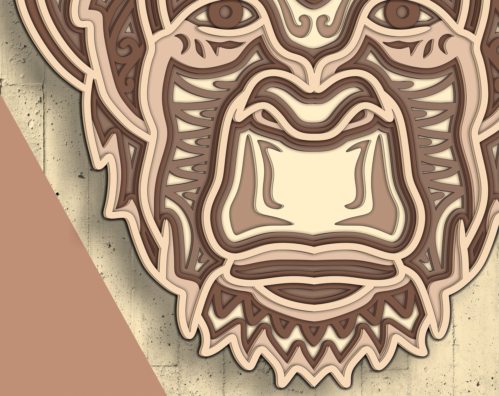 3D Monkey Multilayer SVG, Laser Cut, Digital Download Svg Png Ai Dxf ...