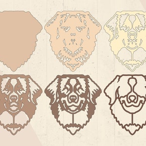 Dog Face 3D Multilayer SVG, Digital Download, Ai Cdr Eps Png Dwg Dxf ...