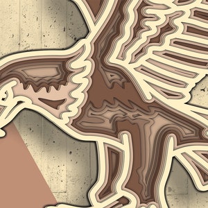 3D Layered SVG Eagle, Laser Cut, Instant Digital Download Ai Cdr Eps ...