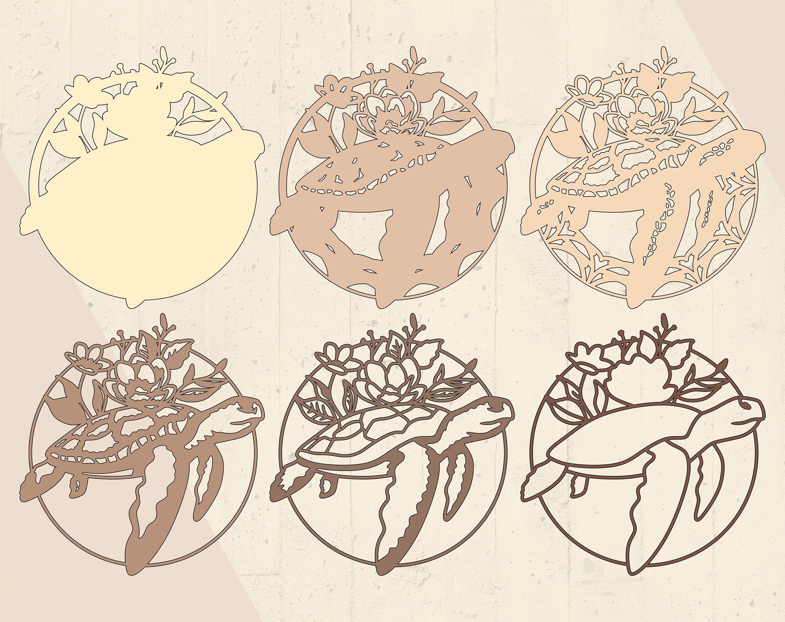 3D Turtle Multilayer SVG File, Laser Cut, Instant Digital Download Ai ...