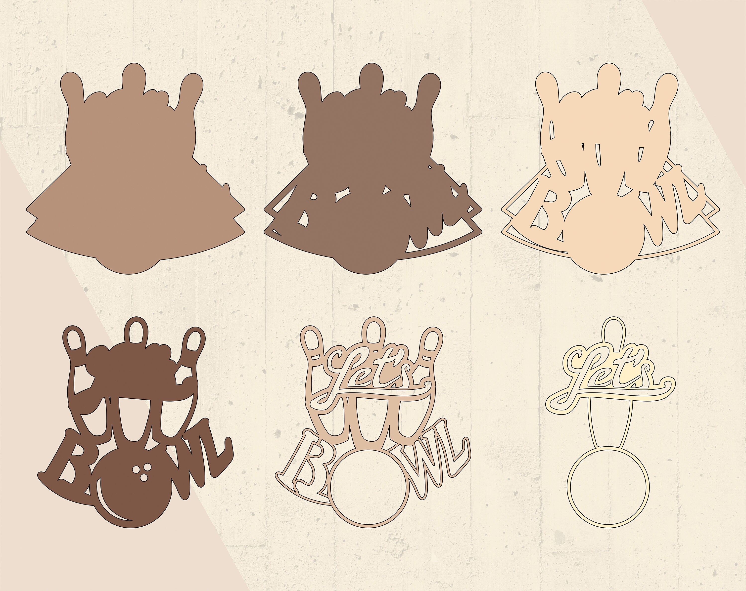 Lets Bowl 3D Layered SVG, Laser Cutting, Cricut Crafts, Bowling Decor ...