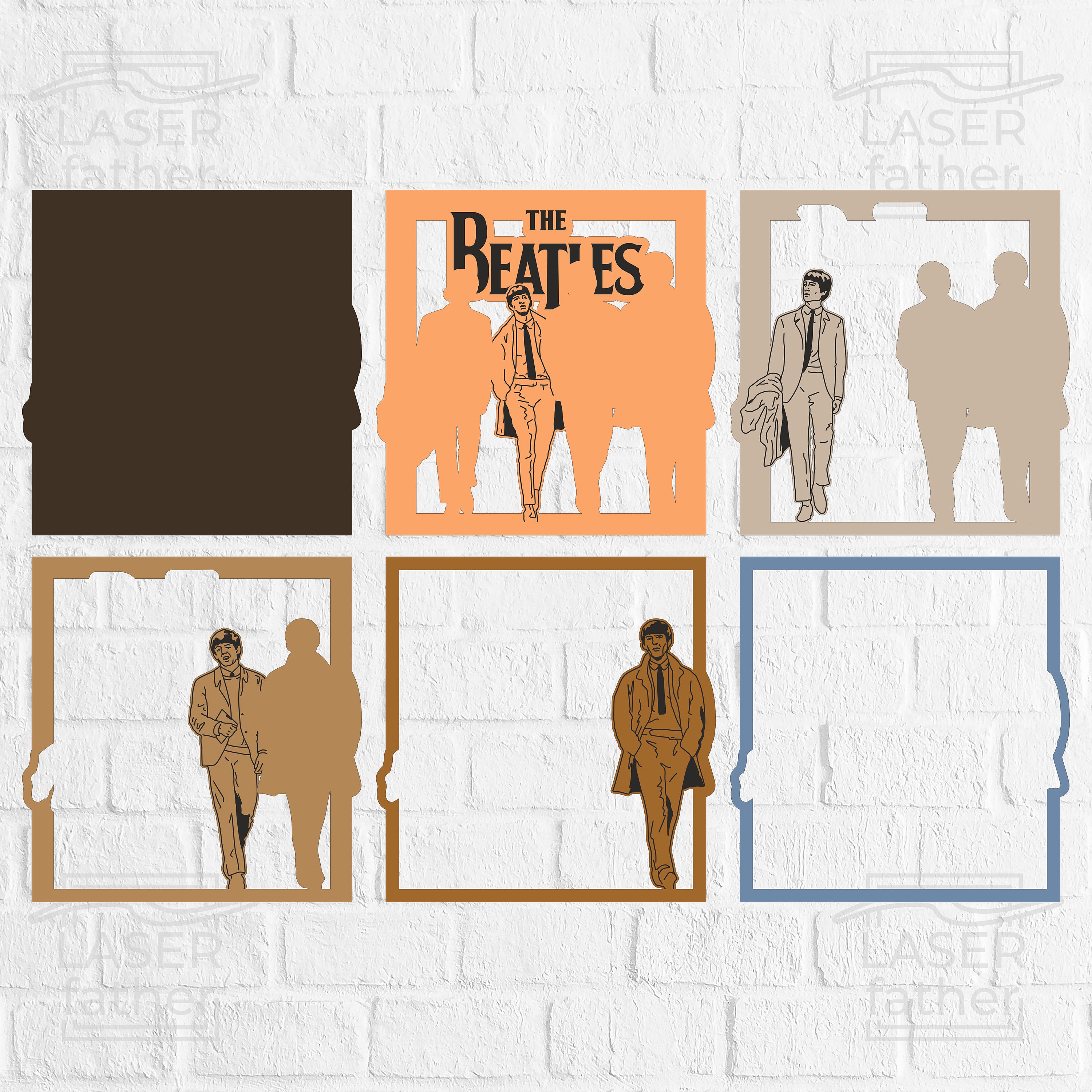 Beatles Laser Cut, Rock Music SVG, Laser Cutting Projects, Instant ...
