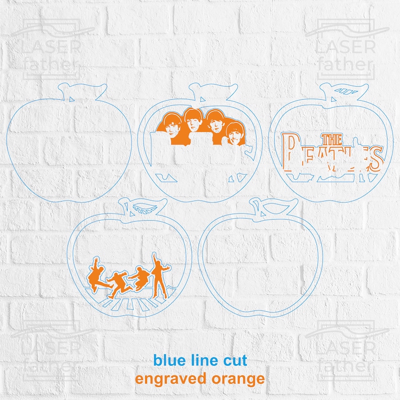 Beatles Laser Cut, Hey Jude SVG, Engraving Design, Layered Papercut ...