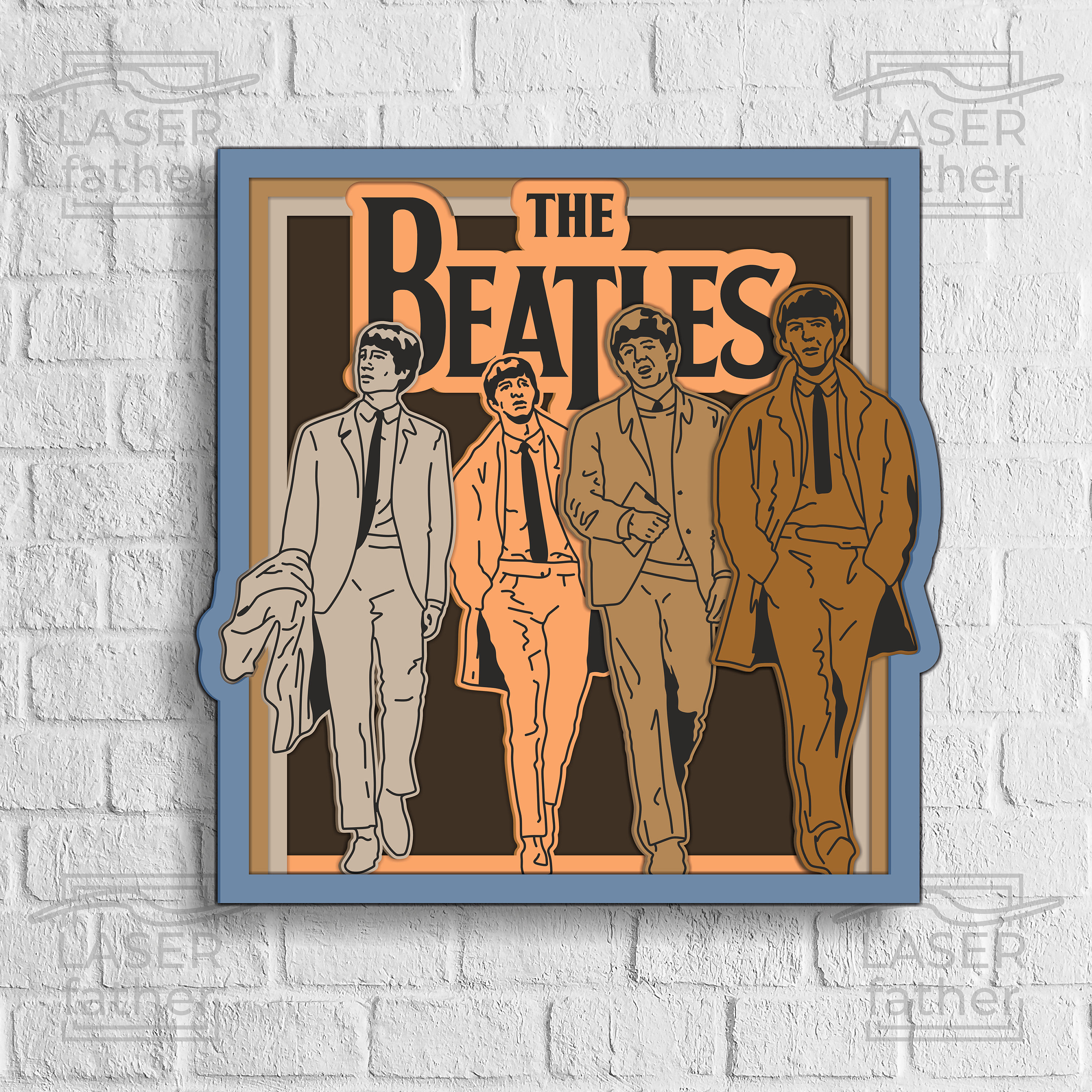 Beatles Laser Cut, Rock Music SVG, Laser Cutting Projects, Instant ...