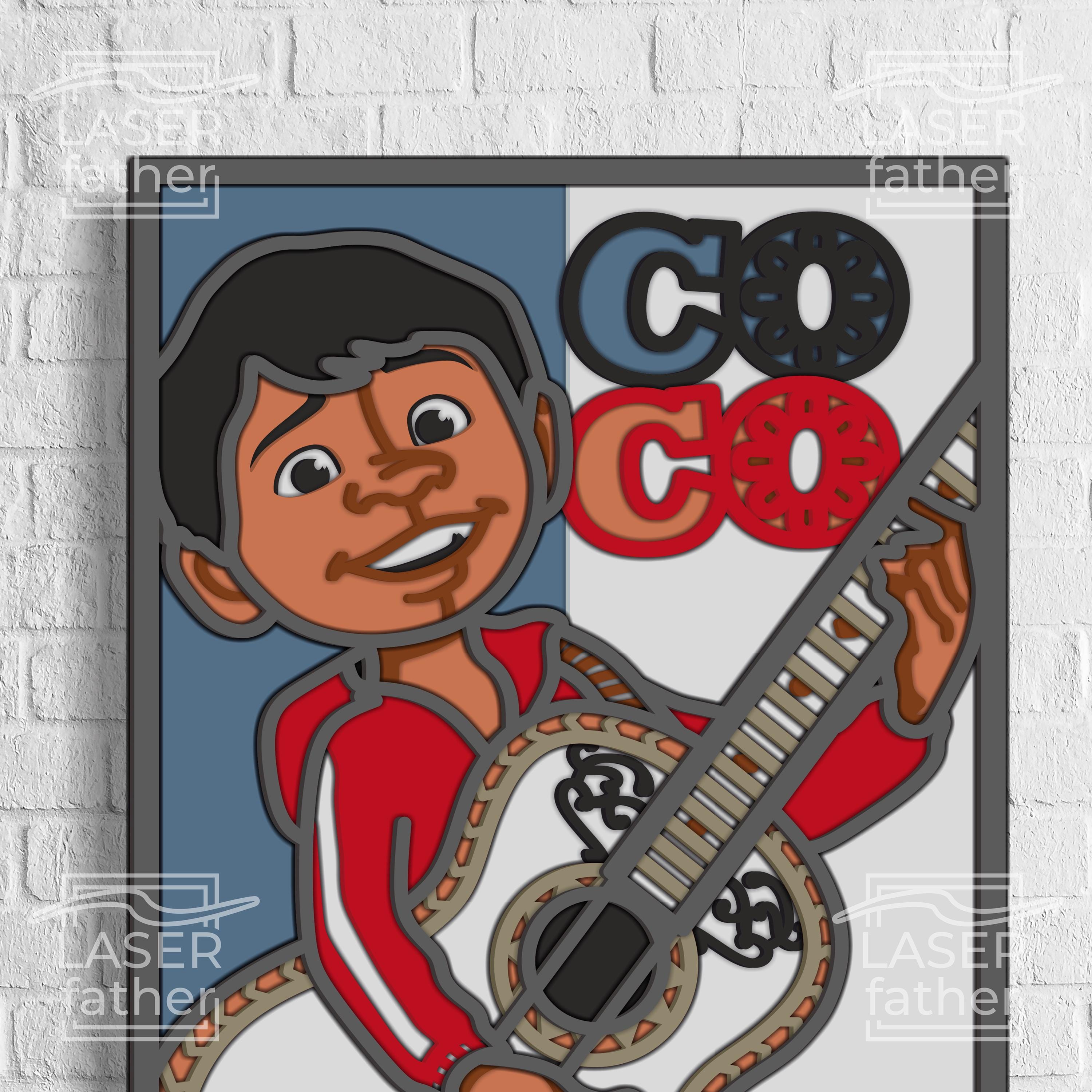 Miguel SVG, Coco SVG, 3D Laser Cutting, Wood CNC Projects, Day of the ...