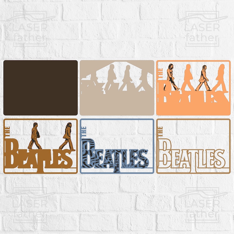 Abbey Road SVG, Beatles Laser Cut, Layered Design, Digital Download ...
