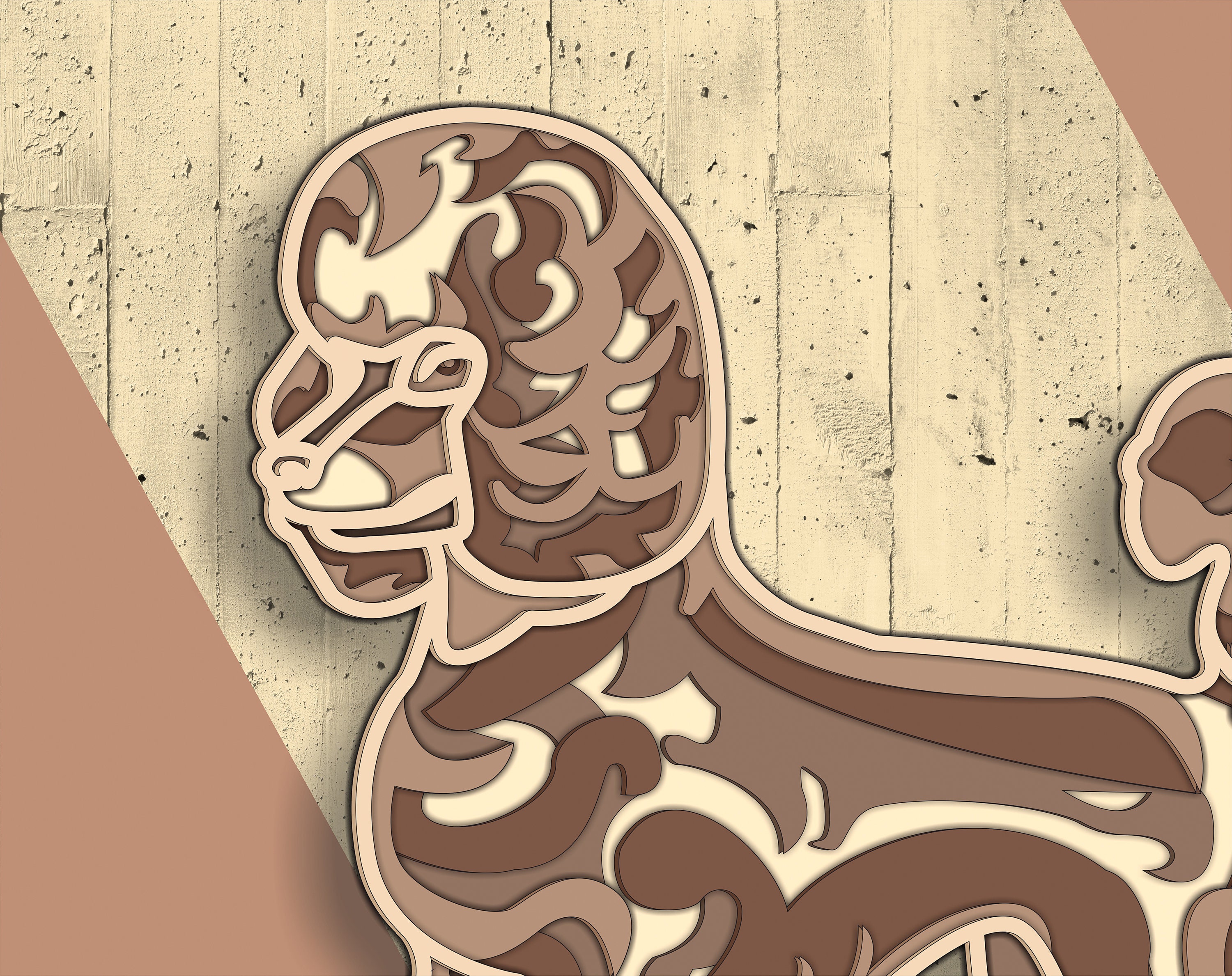 Poodle 3D Layered SVG, Laser Cutting, Digital Download Ai Cdr Eps Png ...