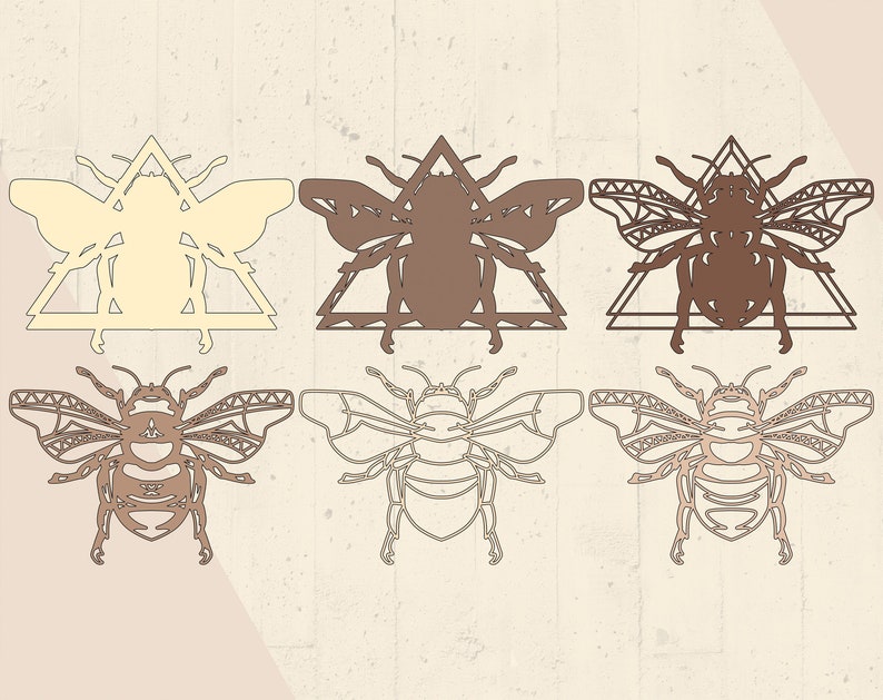 Bumblebee 3D Layered SVG File, Laser Cutting, Digital Download Ai Cdr ...