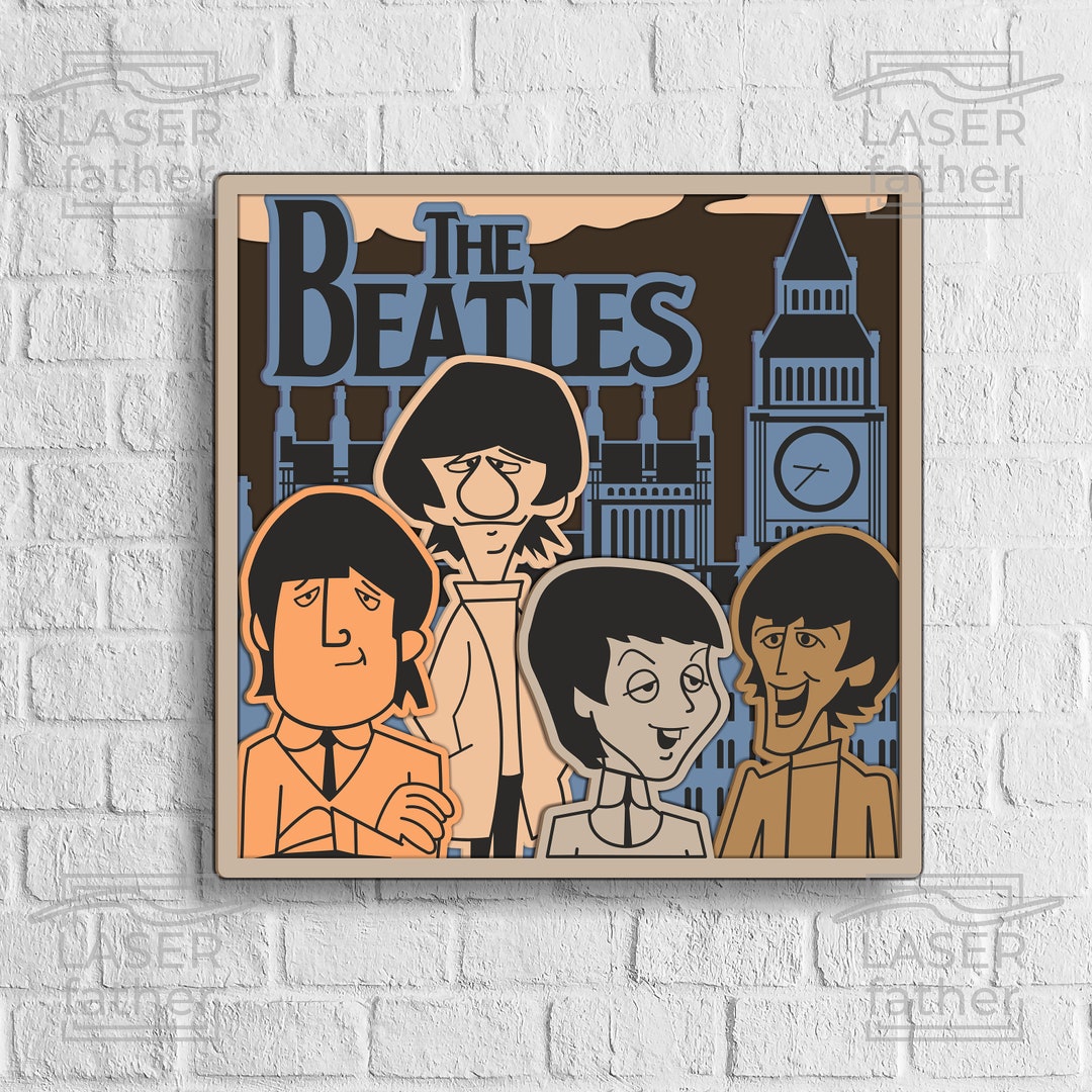 Beatles Shadow Box SVG, London SVG, Music Laser Cut, Instant Download ...