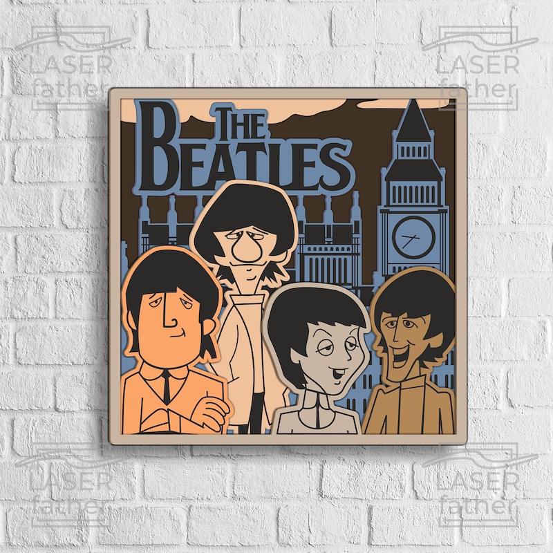 The Beatles Wood Decor - Etsy