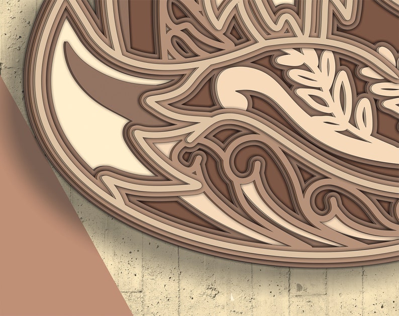 Fox Multilayered SVG 3D Design Fox Laser Cut Files Ai Cdr Eps Png Dwg ...