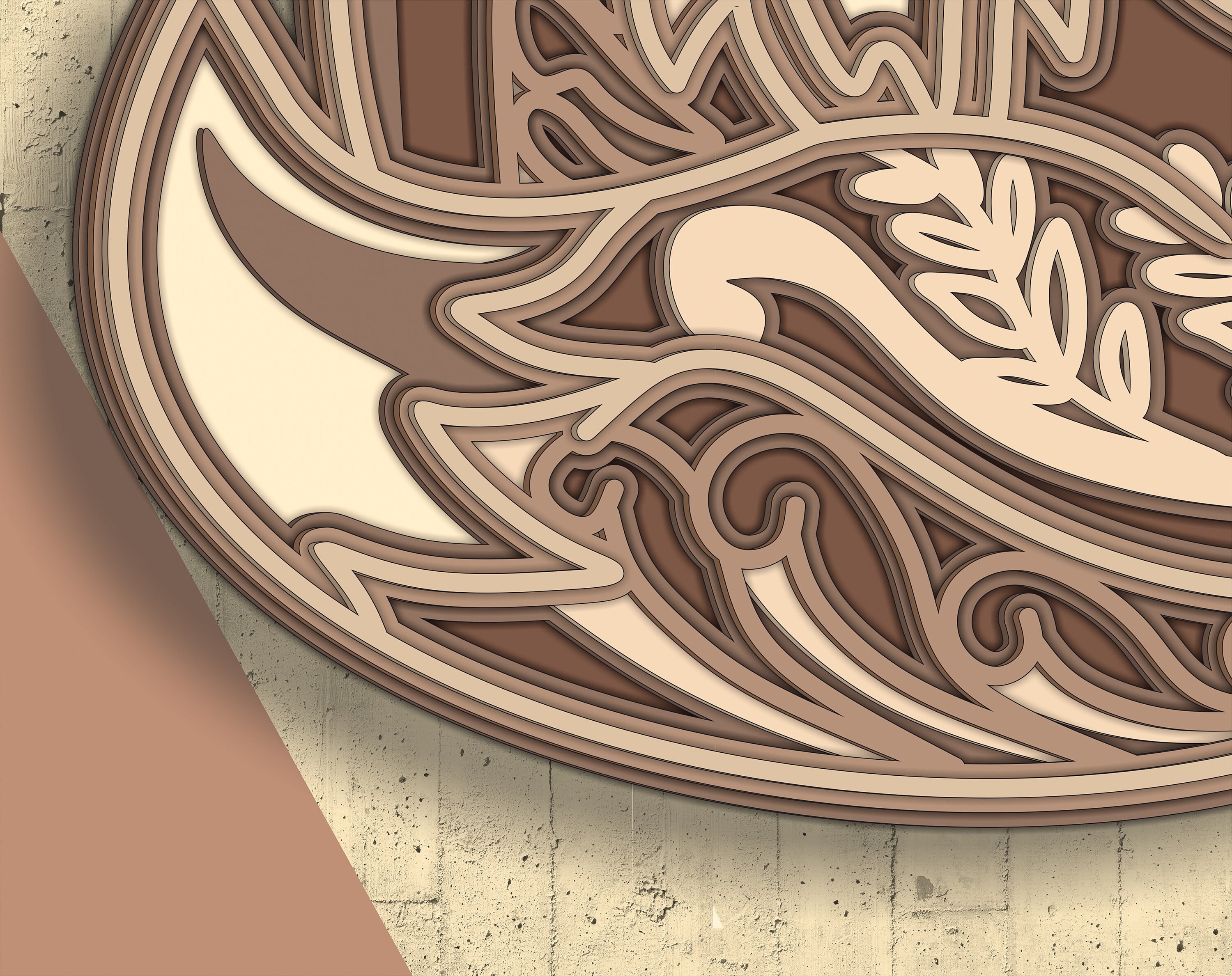 Fox Multilayered SVG 3D Design Fox Laser Cut Files Ai Cdr Eps Png Dwg ...