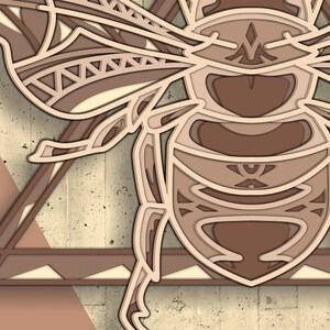 Bumblebee 3D Layered SVG File, Laser Cutting, Digital Download Ai Cdr ...