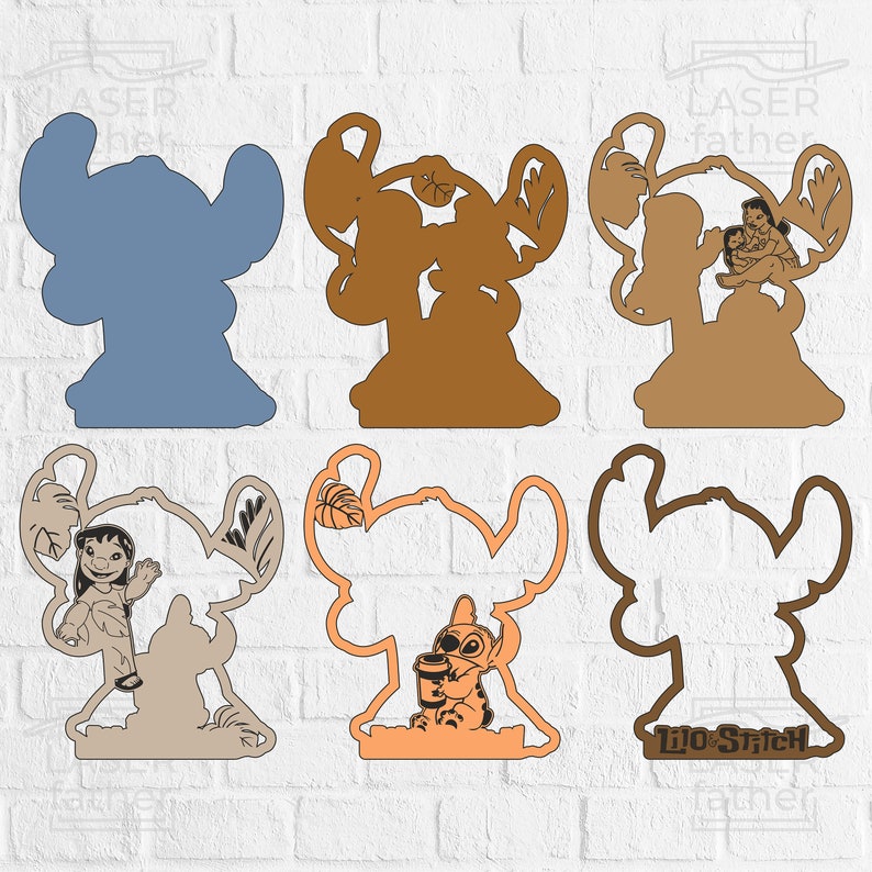 Disneyland SVG, Cartoon Characters SVG, Laser Engraving Design, CNC ...