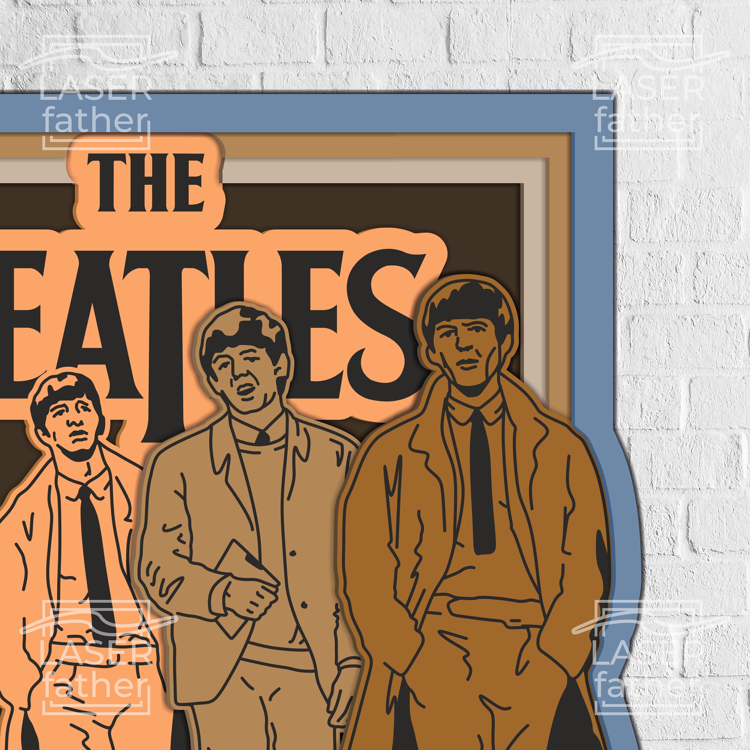 Beatles Laser Cut, Rock Music SVG, Laser Cutting Projects, Instant ...