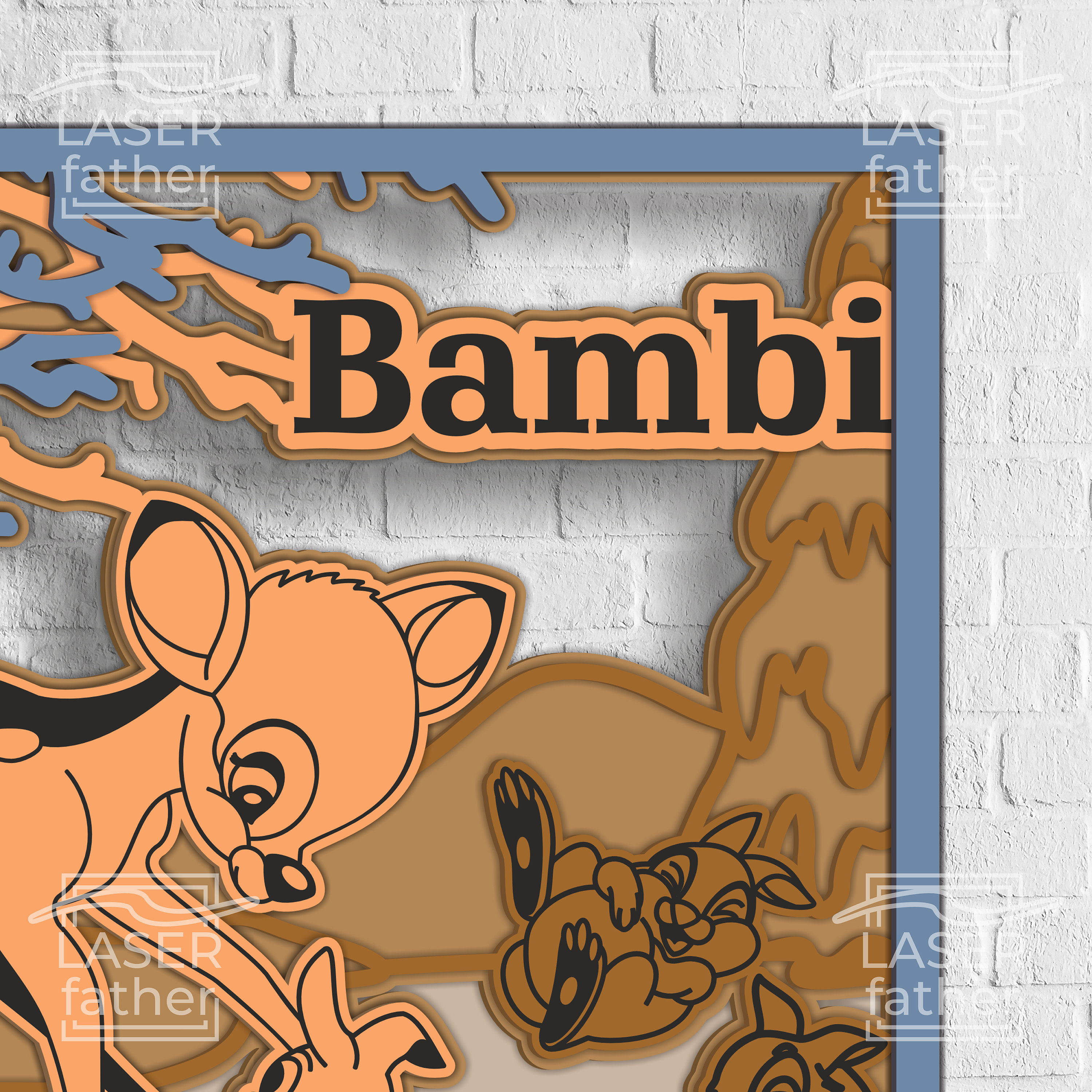 Bambi SVG, Bambi and Thumper, Laser Cut Digital Files, Cricut Projects ...