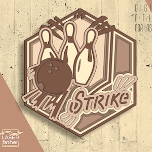 3D Bowling Multilayer SVG, Laser Cutting, Instant Digital Download Svg ...