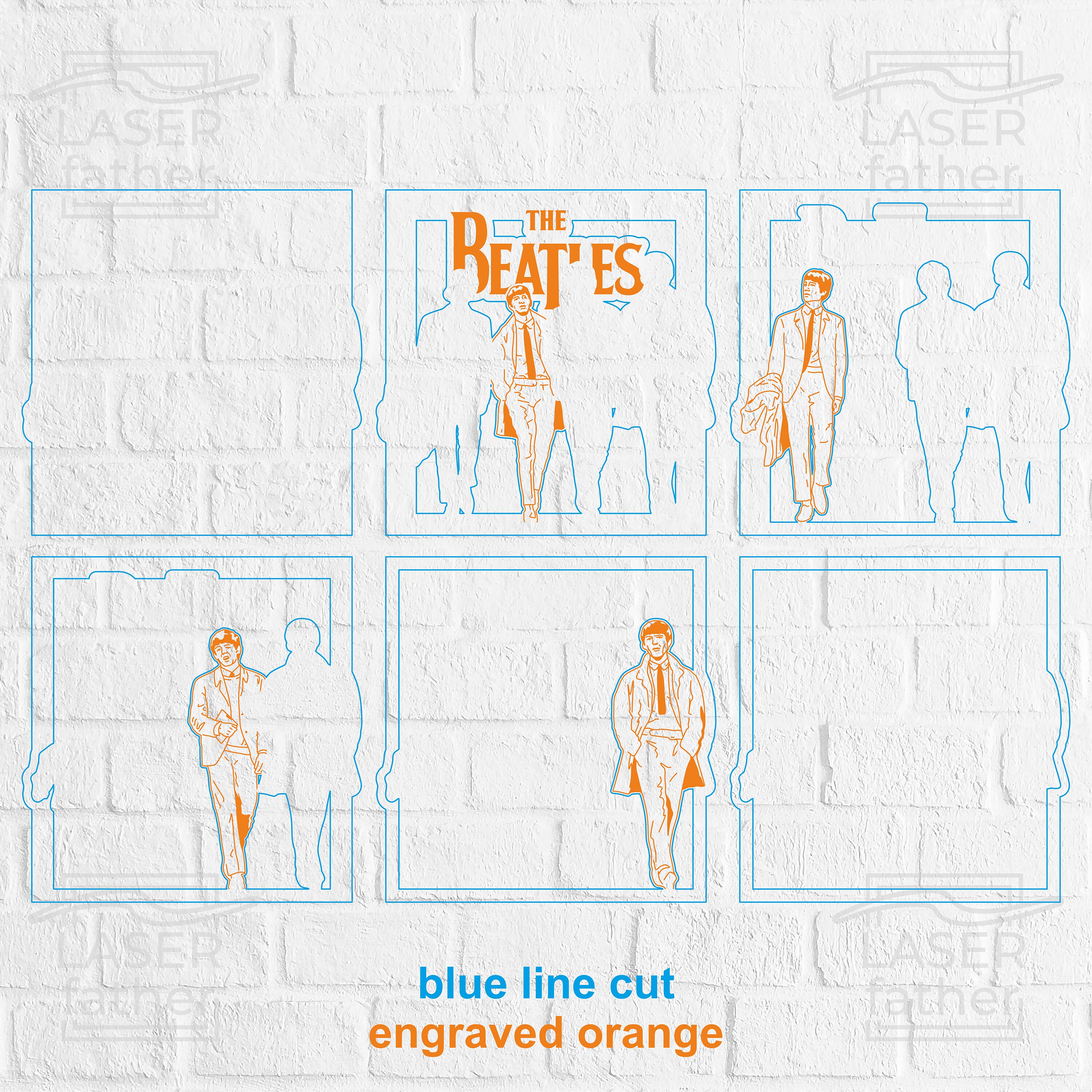 Beatles Laser Cut, Rock Music SVG, Laser Cutting Projects, Instant ...