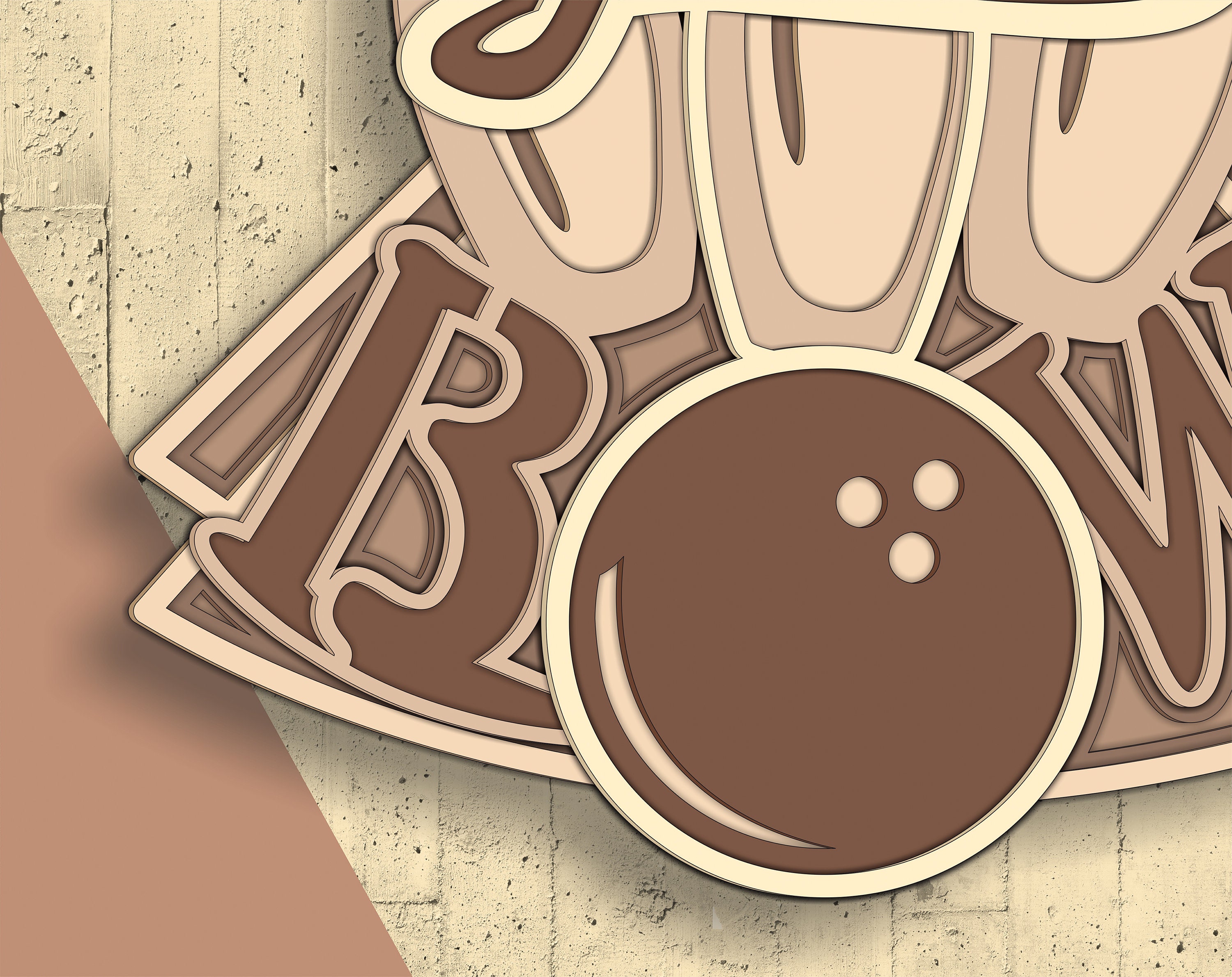 Lets Bowl 3D Layered SVG, Laser Cutting, Cricut Crafts, Bowling Decor ...