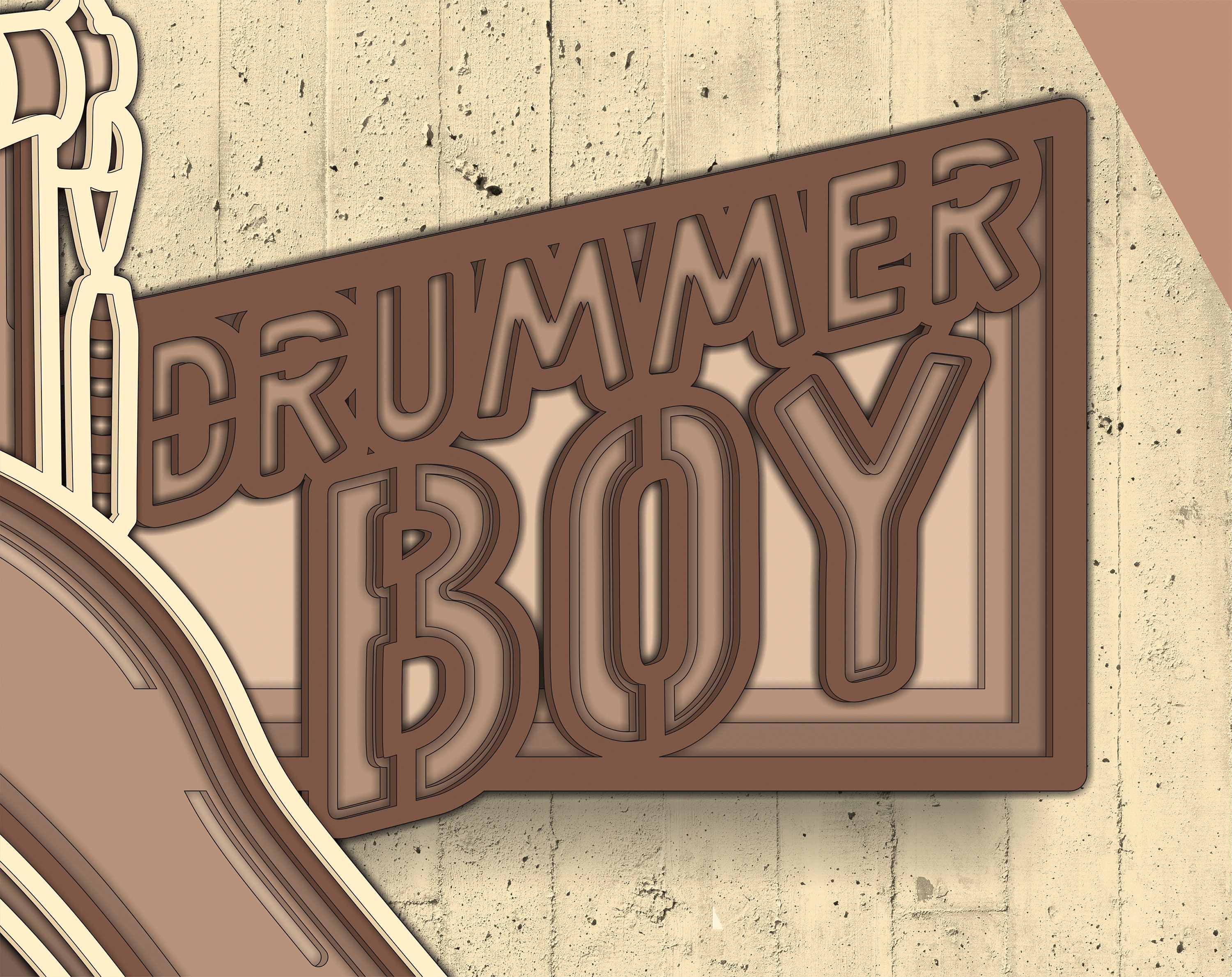 Drummer Multilayer 3D SVG, Wooden Laser Cut, Drum Art, Cricut Projects ...