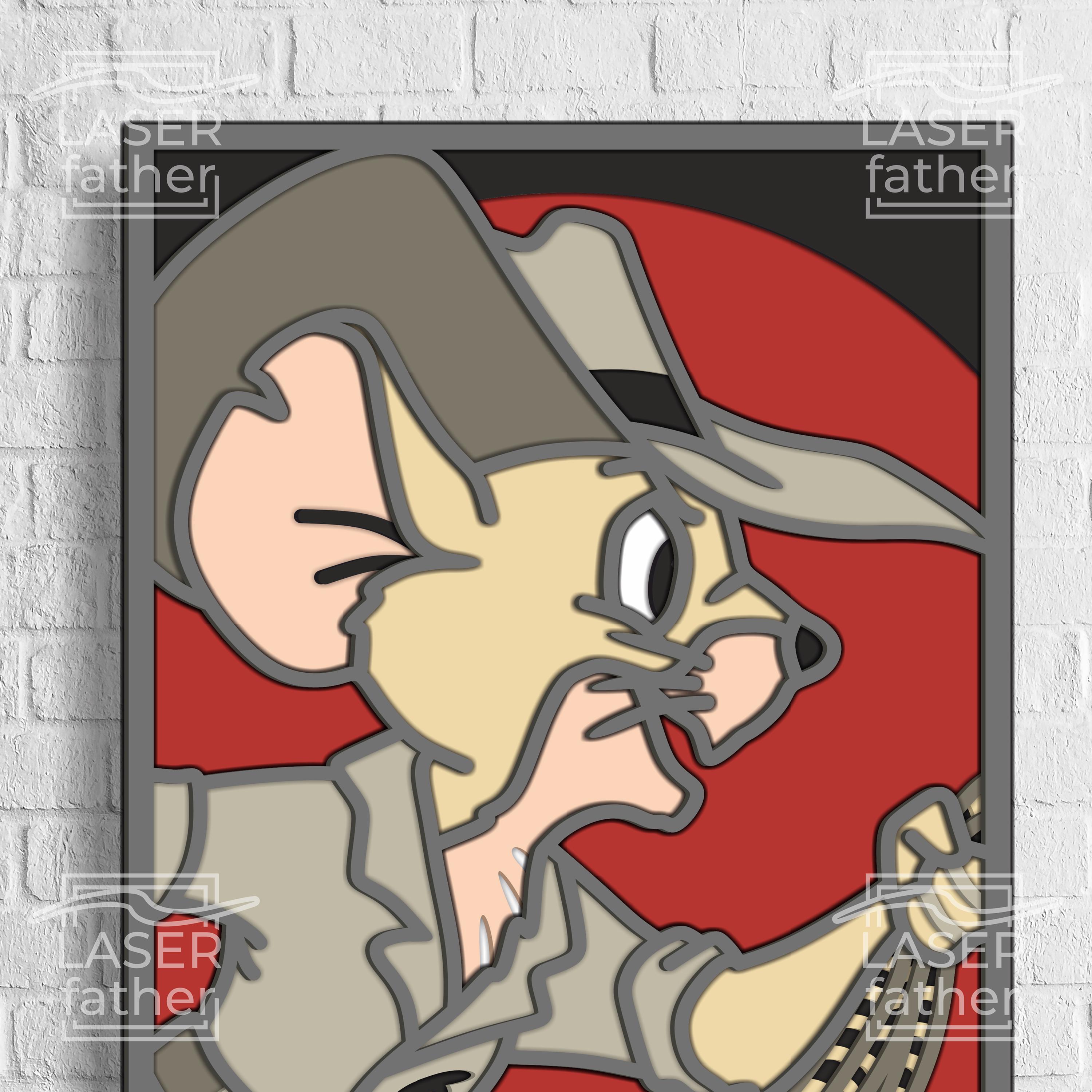 The Rescuers SVG, Cartoon Shadow Box, 3D Laser Cutouts, CNC Machine ...