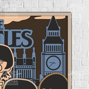 Beatles Shadow Box SVG, London SVG, Music Laser Cut, Instant Download ...