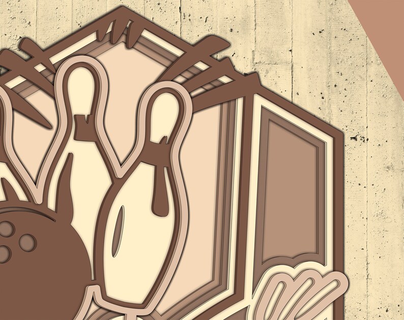 3D Bowling Multilayer SVG, Laser Cutting, Instant Digital Download Svg ...