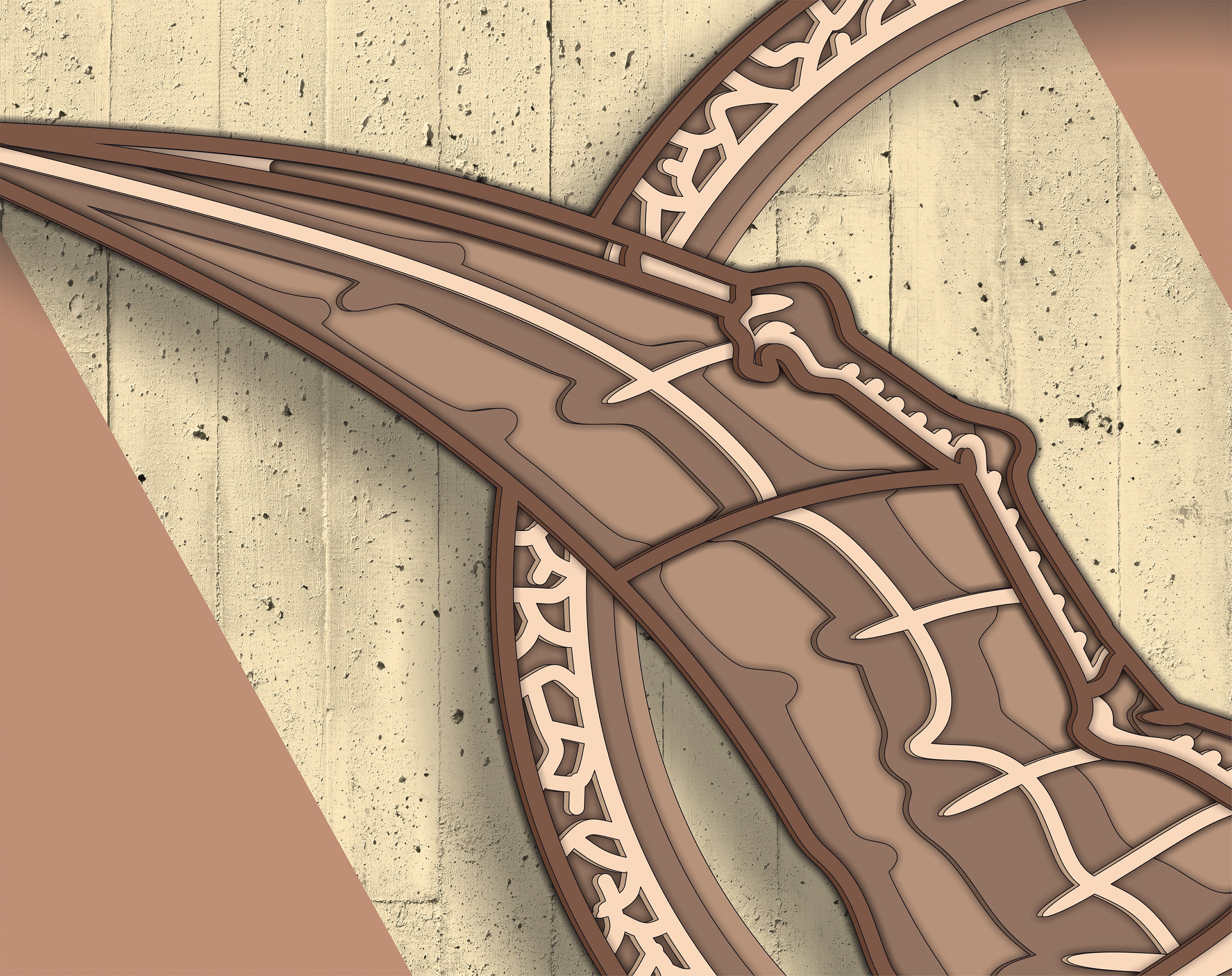 3D Multilayered Pterodactyl SVG, Digital Files Ai Cdr Eps Png Dwg Dxf ...