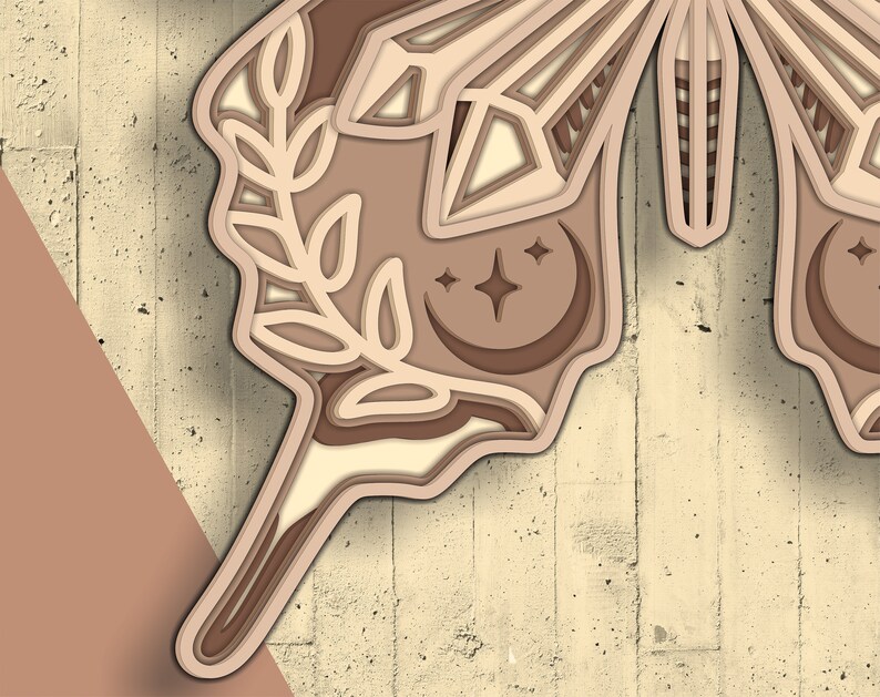 Butterfly 3D Layered SVG File, Laser Cutting, Digital Download Svg Ai ...