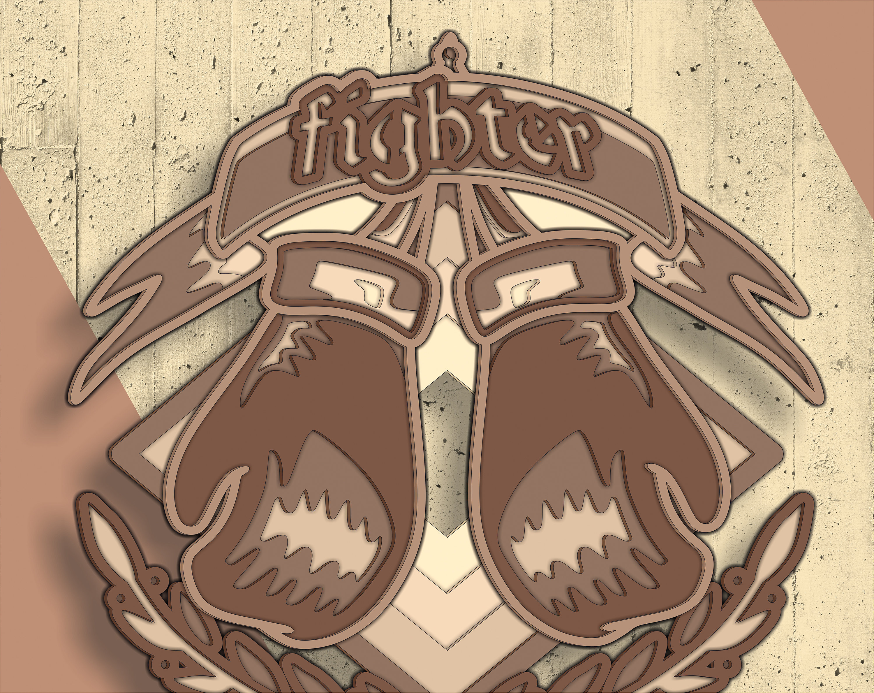 Boxing 3D Layered SVG, Laser Cutting, Vector Graphics, Boxer Gifts ...