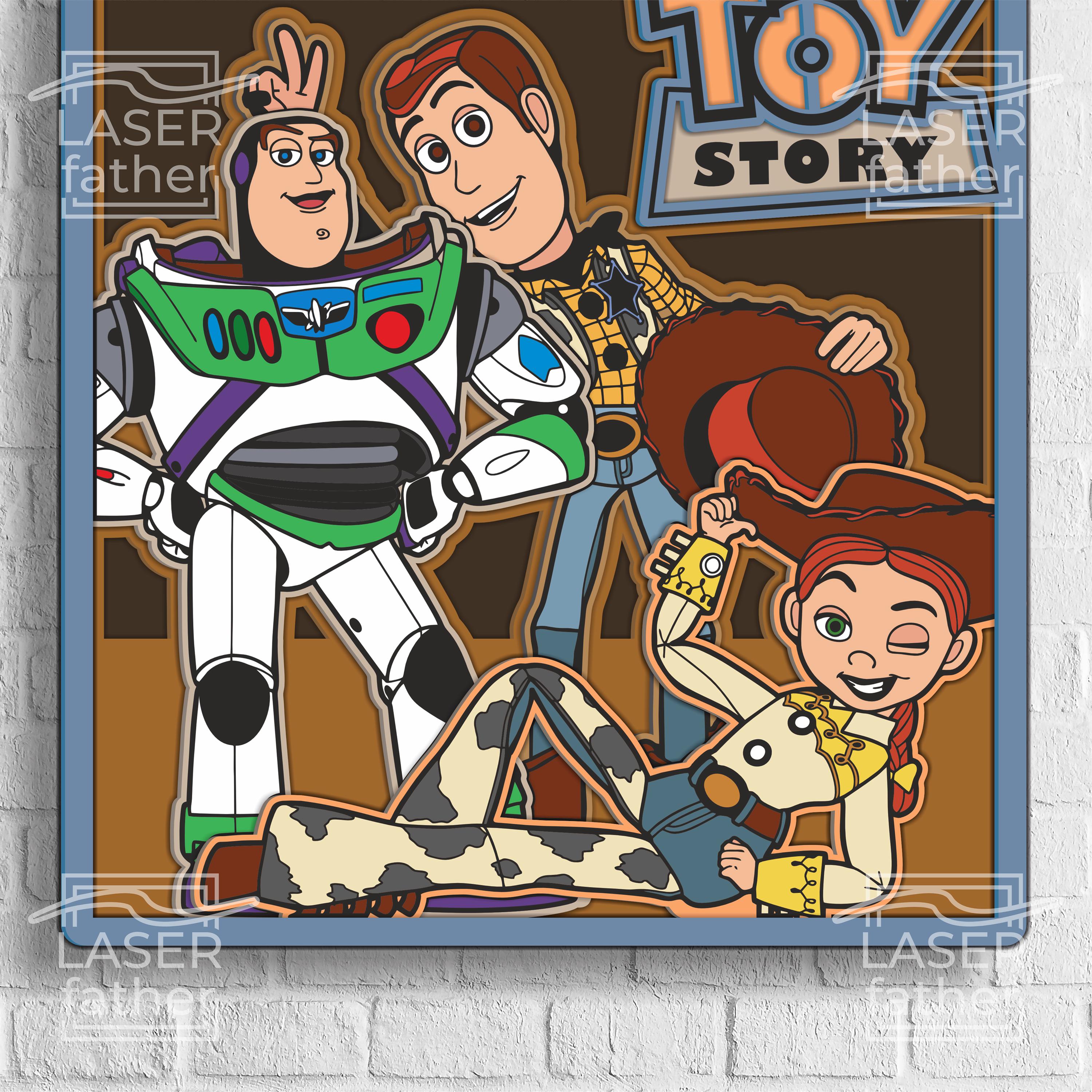 Woody And Buzz Shadow Art