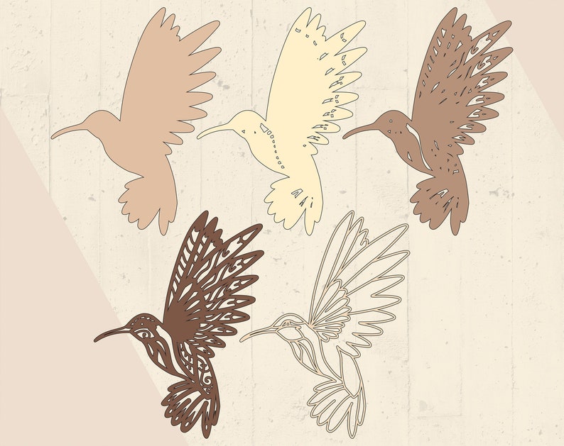 Hummingbird 3D Multilayer SVG, Laser Cut File, Instant Digital Download ...