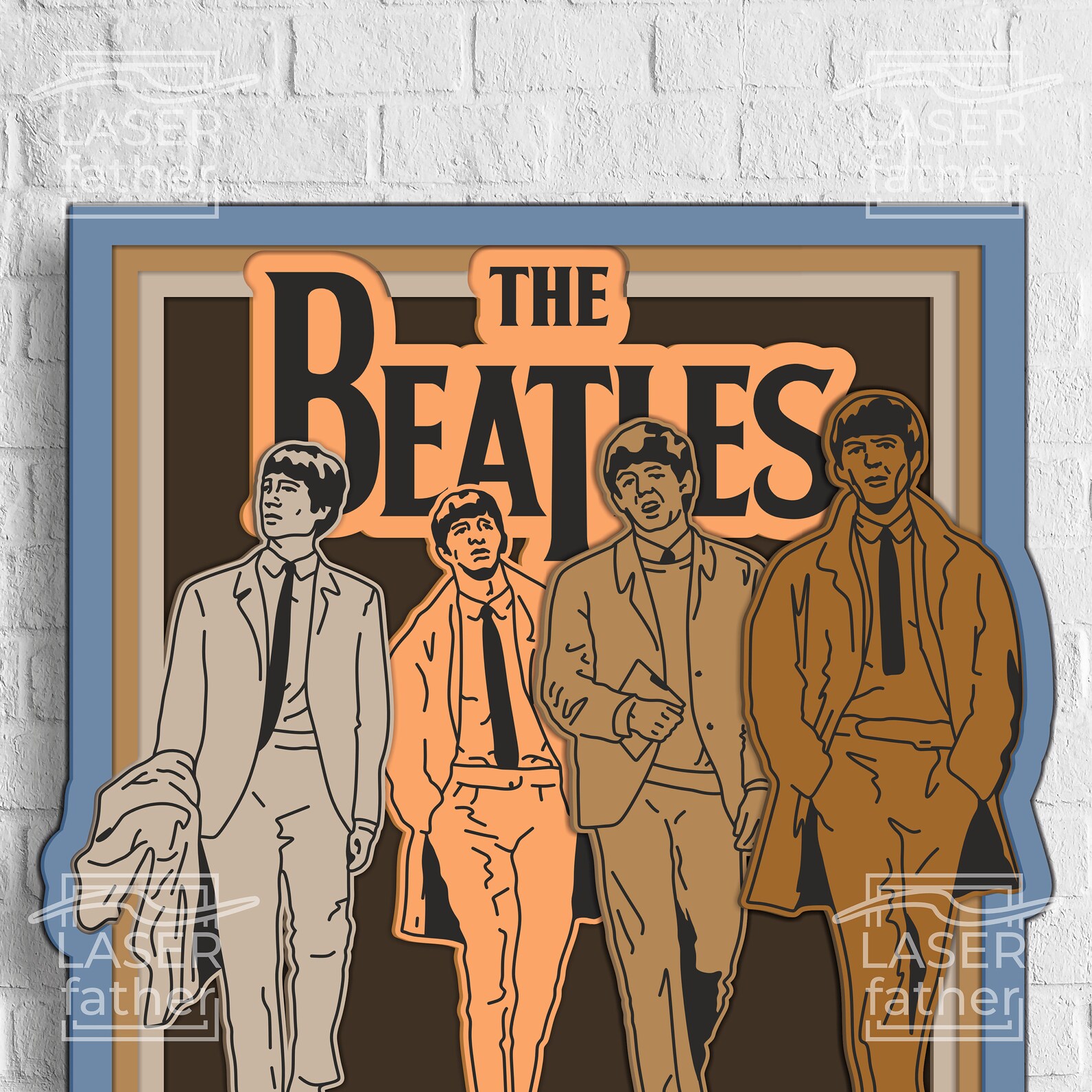 Beatles Laser Cut, Rock Music SVG, Laser Cutting Projects, Instant ...