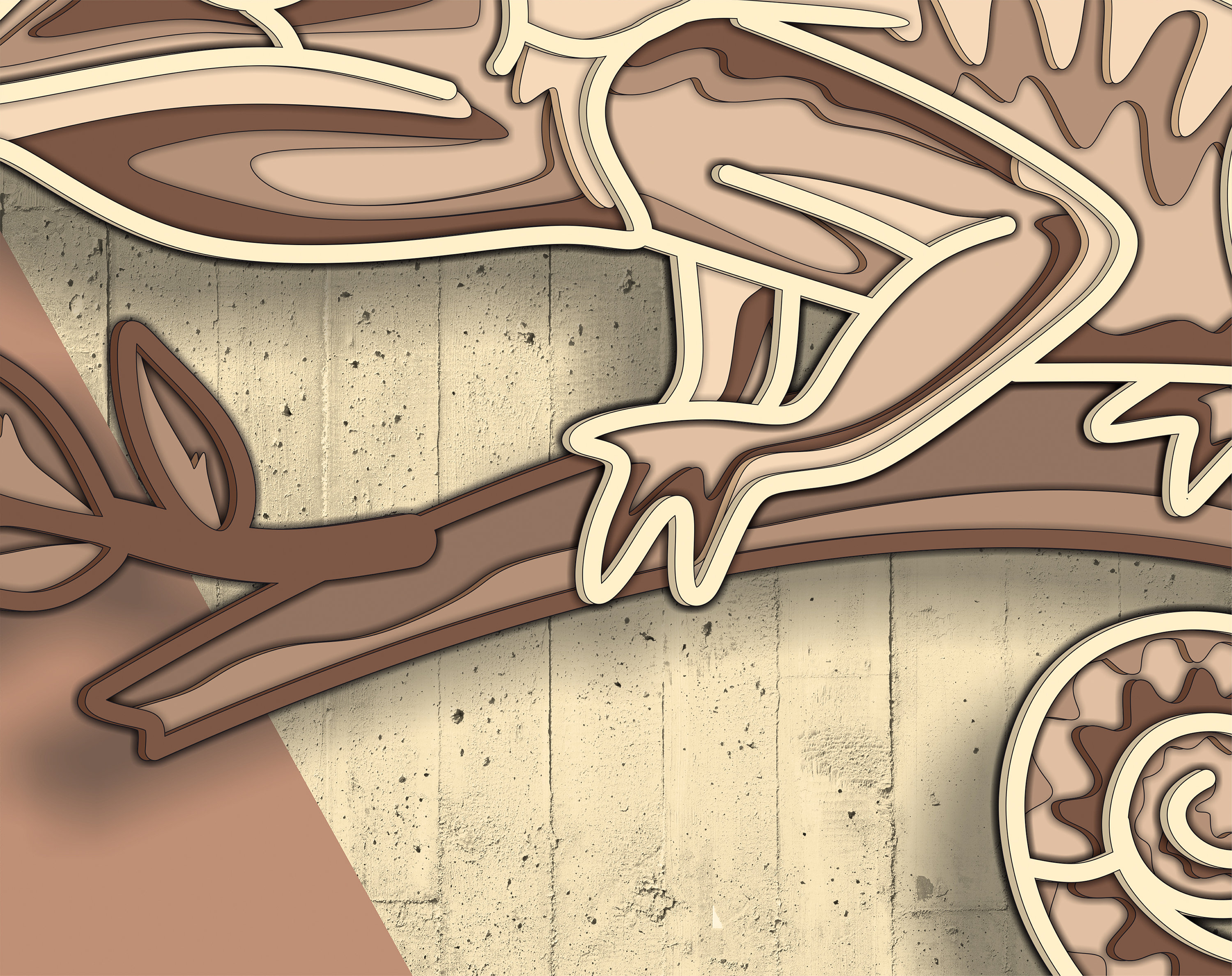 3D Layered SVG Chameleon, Laser Cutting Files, Digital Download Ai Cdr ...