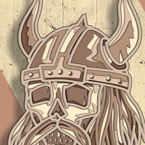 Viking Layered SVG 3D Design Viking Mandala Files Ai Cdr Eps Png Dwg ...