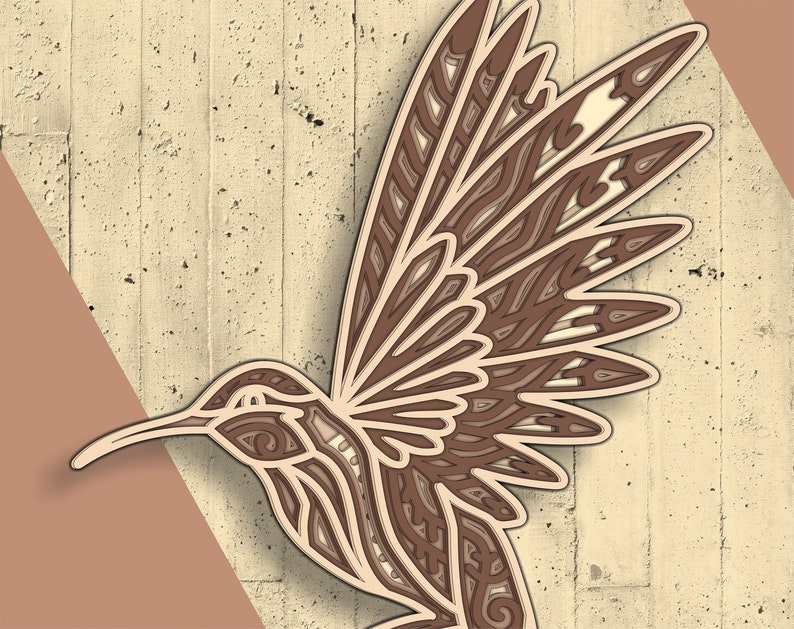 Hummingbird 3D Multilayer SVG, Laser Cut File, Instant Digital Download ...