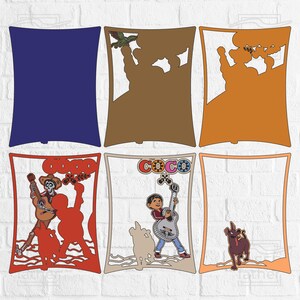 Coco SVG, Layered Wood Cut Outs, Dia De Los Muertos Art, Disney Laser ...