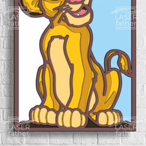Simba SVG, Lion King Laser Cut, Disneyworld Cricut Design, Layered ...
