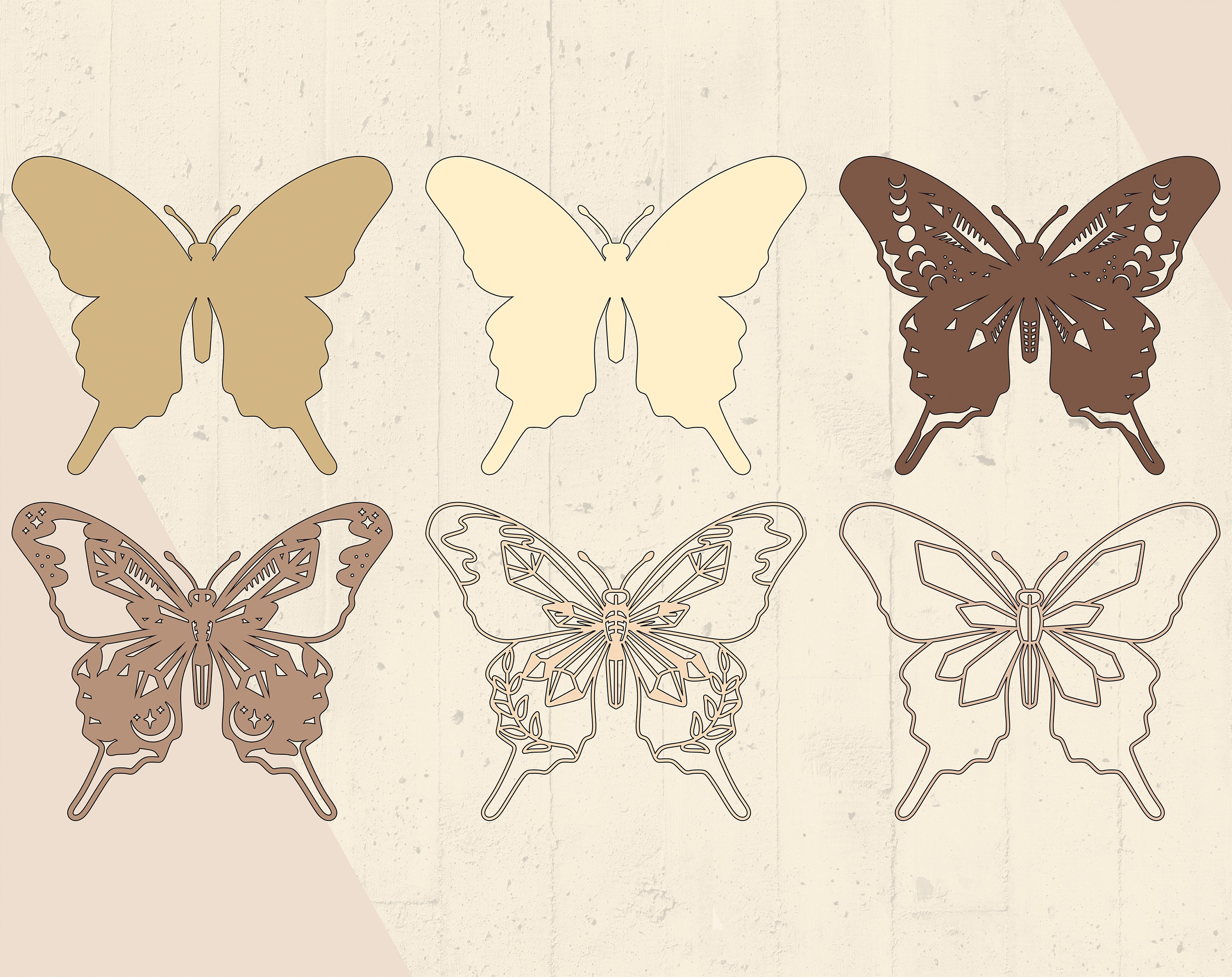 Butterfly 3D Layered SVG File, Laser Cutting, Digital Download Svg Ai ...