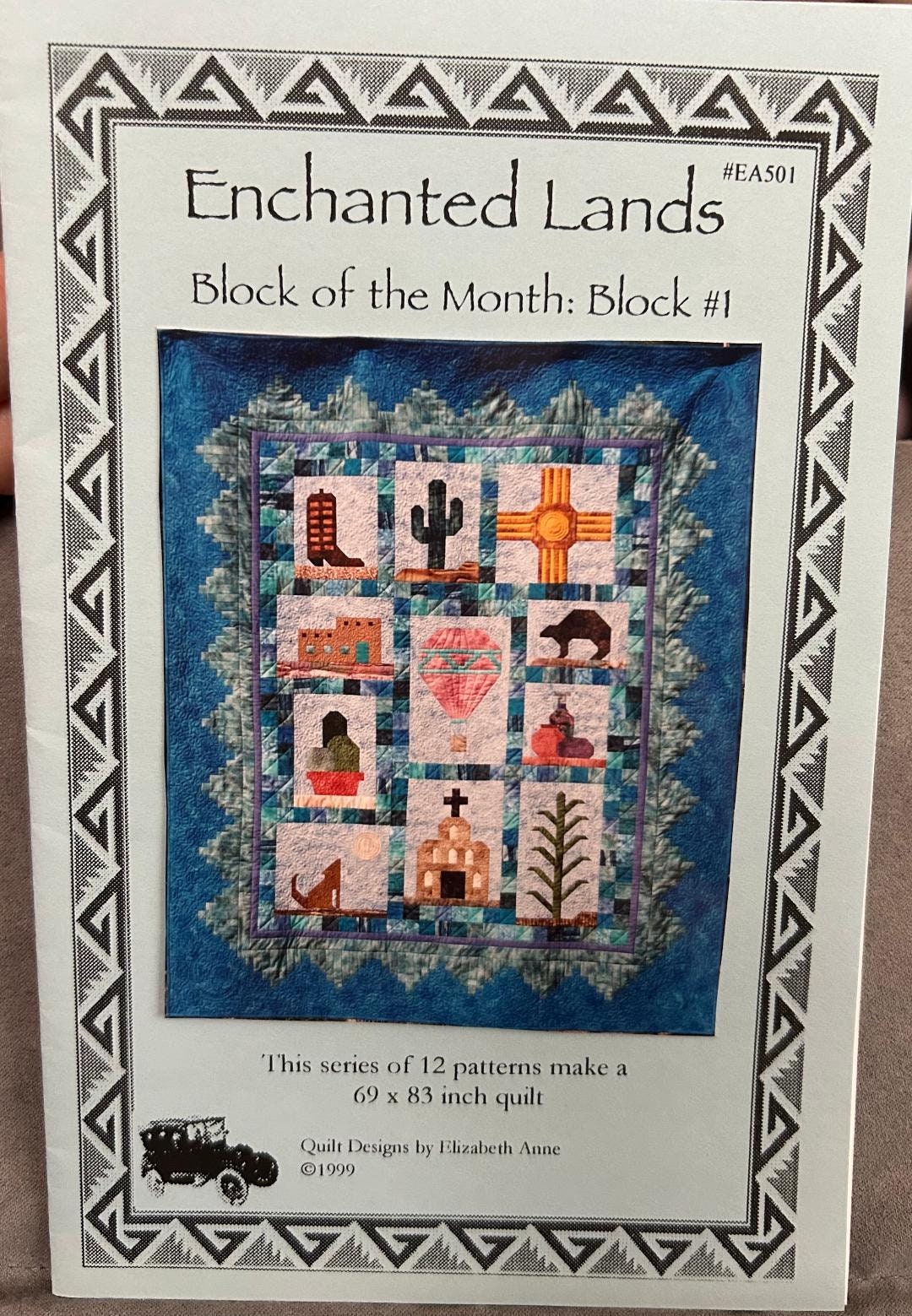BLOCK 1 cowboy Boot of Enchanted Lands Quilt Pattern - Etsy