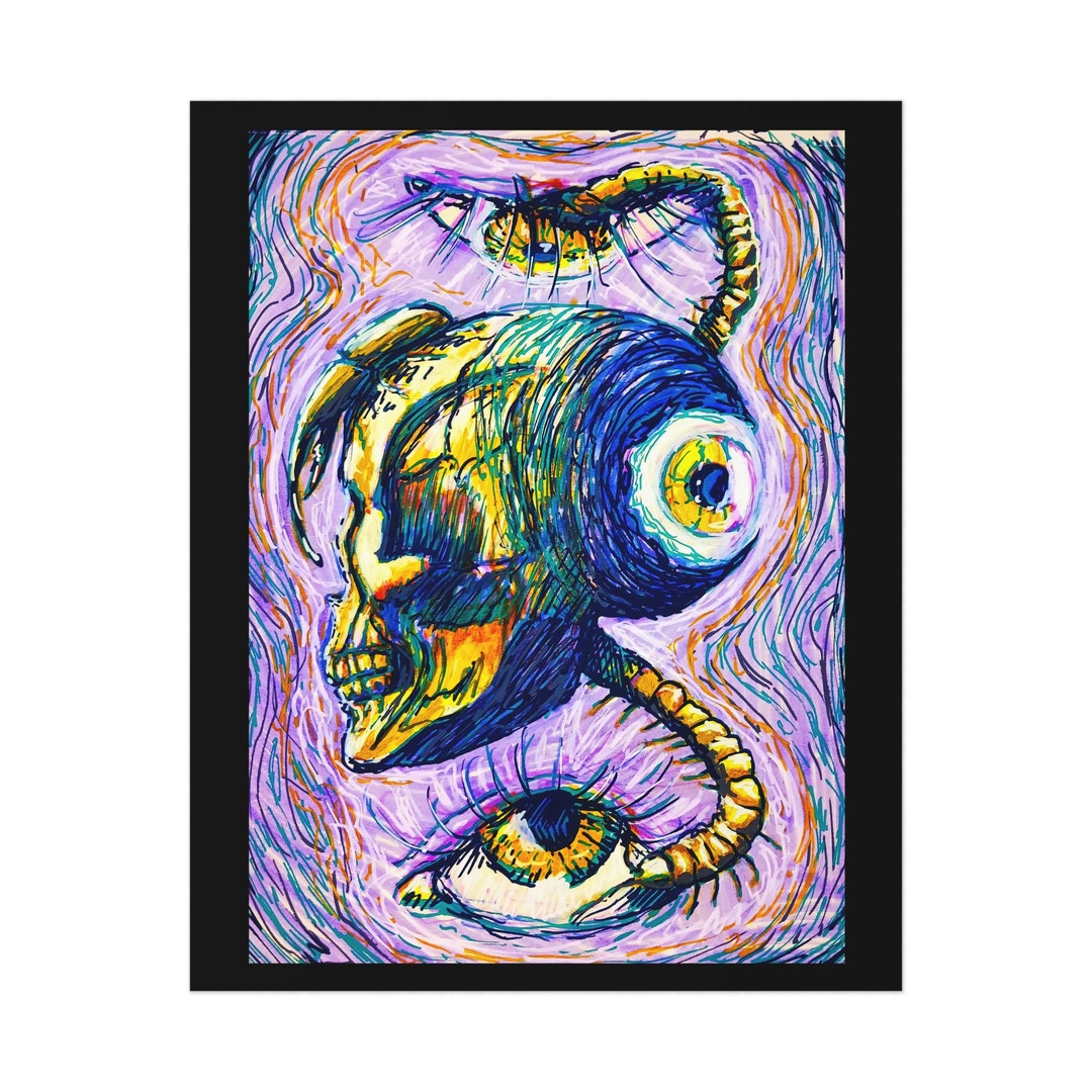 Skull Eye Centipede 8x10 Signed Print Bagged and Boarded High Quality ...
