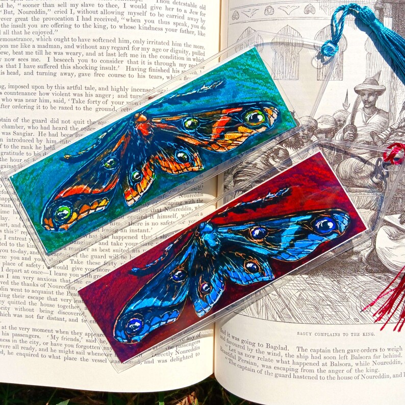 Moth Artist Bookmark - Etsy
