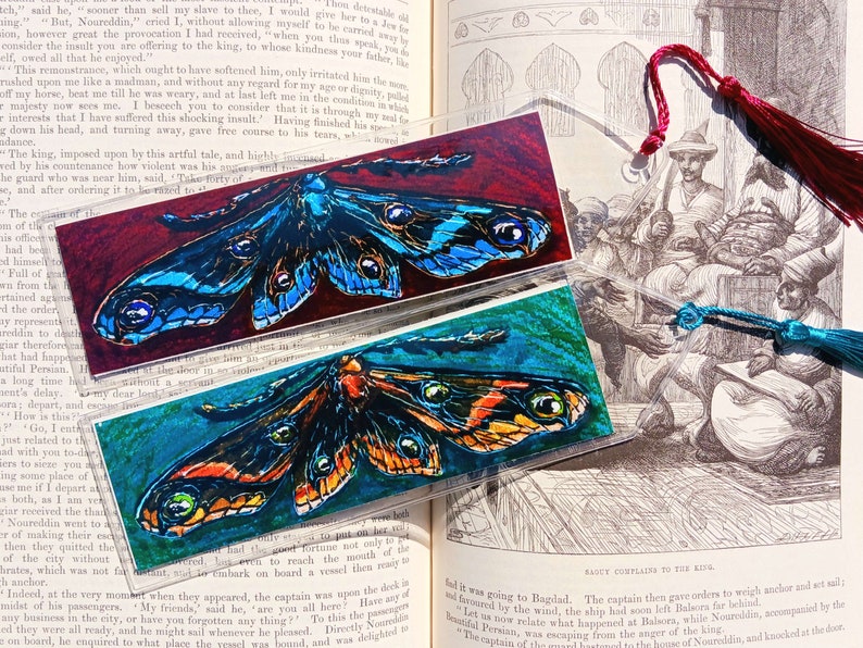 Moth Artist Bookmark - Etsy