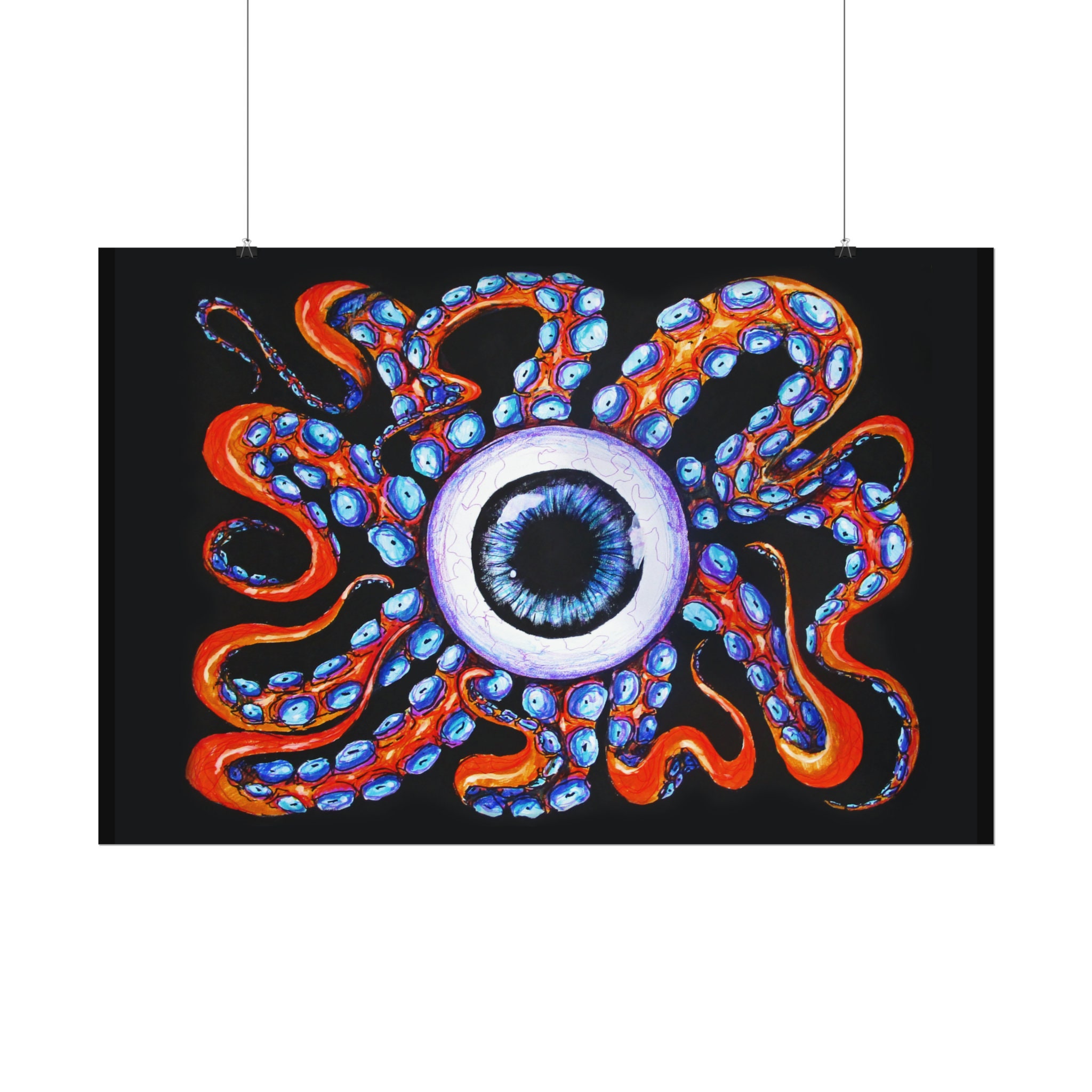 Tentacle Eye Print Rolled Poster 24x36 - Etsy