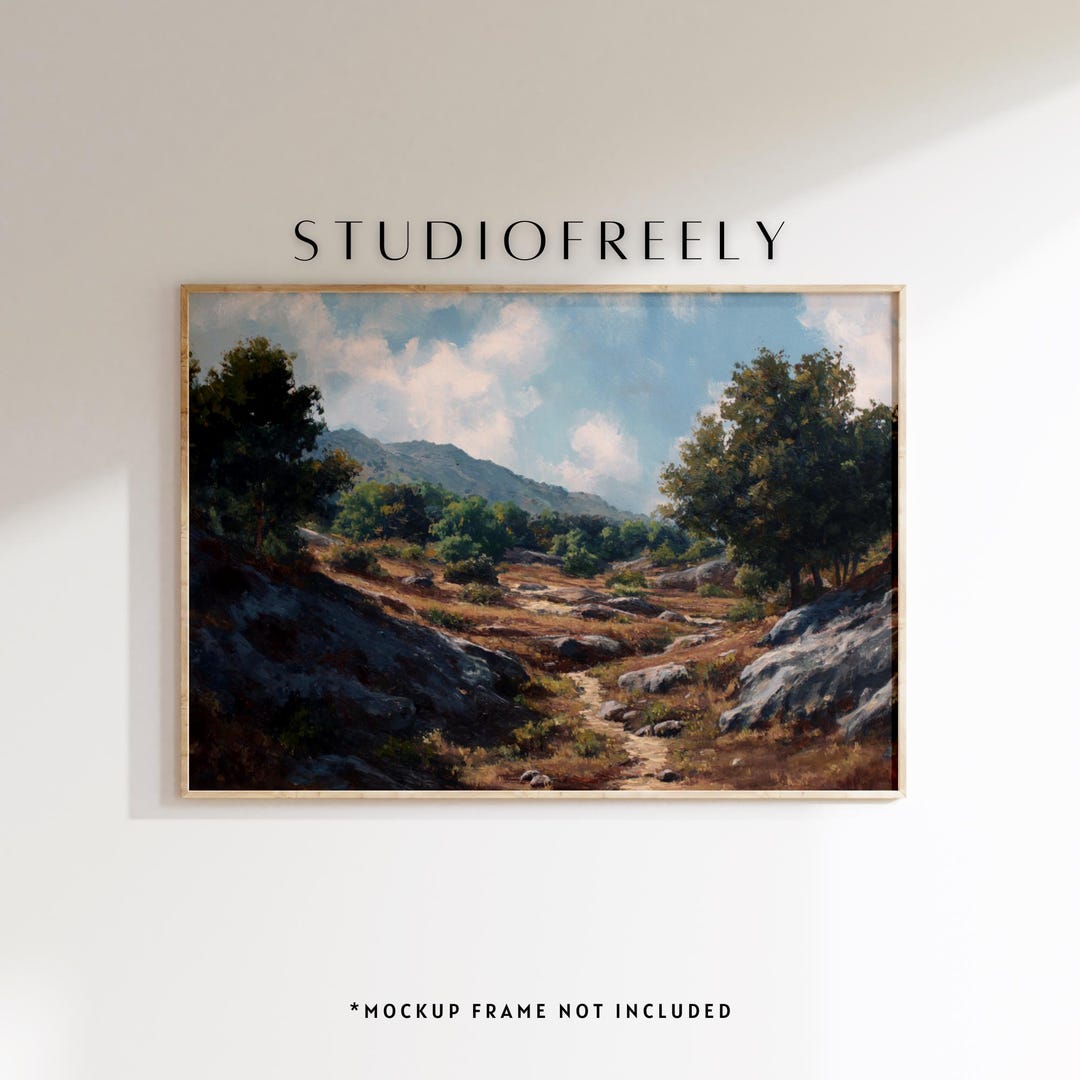 Scenic Nature Trail Print: Rustic Woodland Landscape (digital Download ...