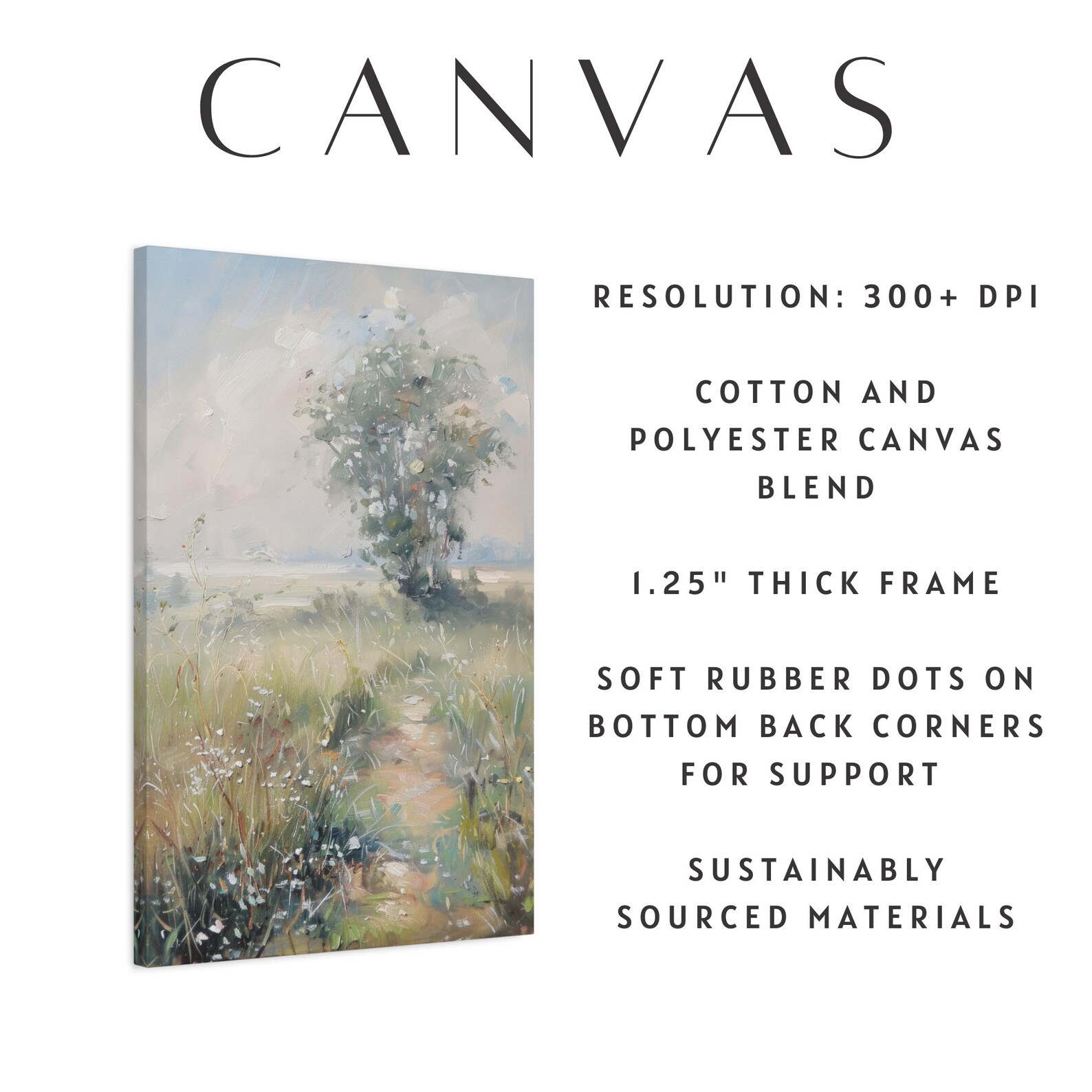 Impressionist Meadow Landscape Art Print: Serene Pastel Wall Decor - Etsy