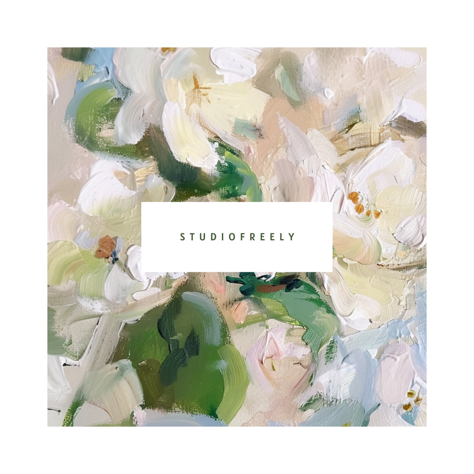 Impressionist Peony Close-up Bouquet Painting Instant Download - White ...