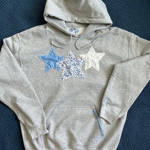 3 Stars Custom Patchwork Sweatshirt! Color Can Be Customized! All Are ...